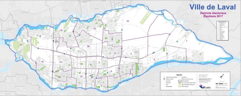 Redécoupage de la carte électorale municipale - Courrier Laval