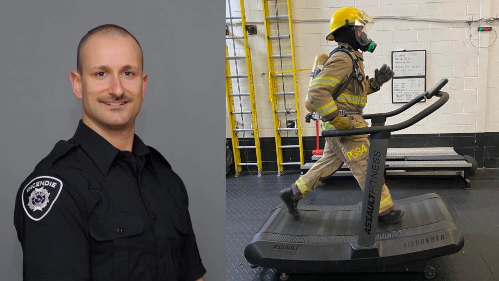 Courir un demi-marathon en habit de pompier complet