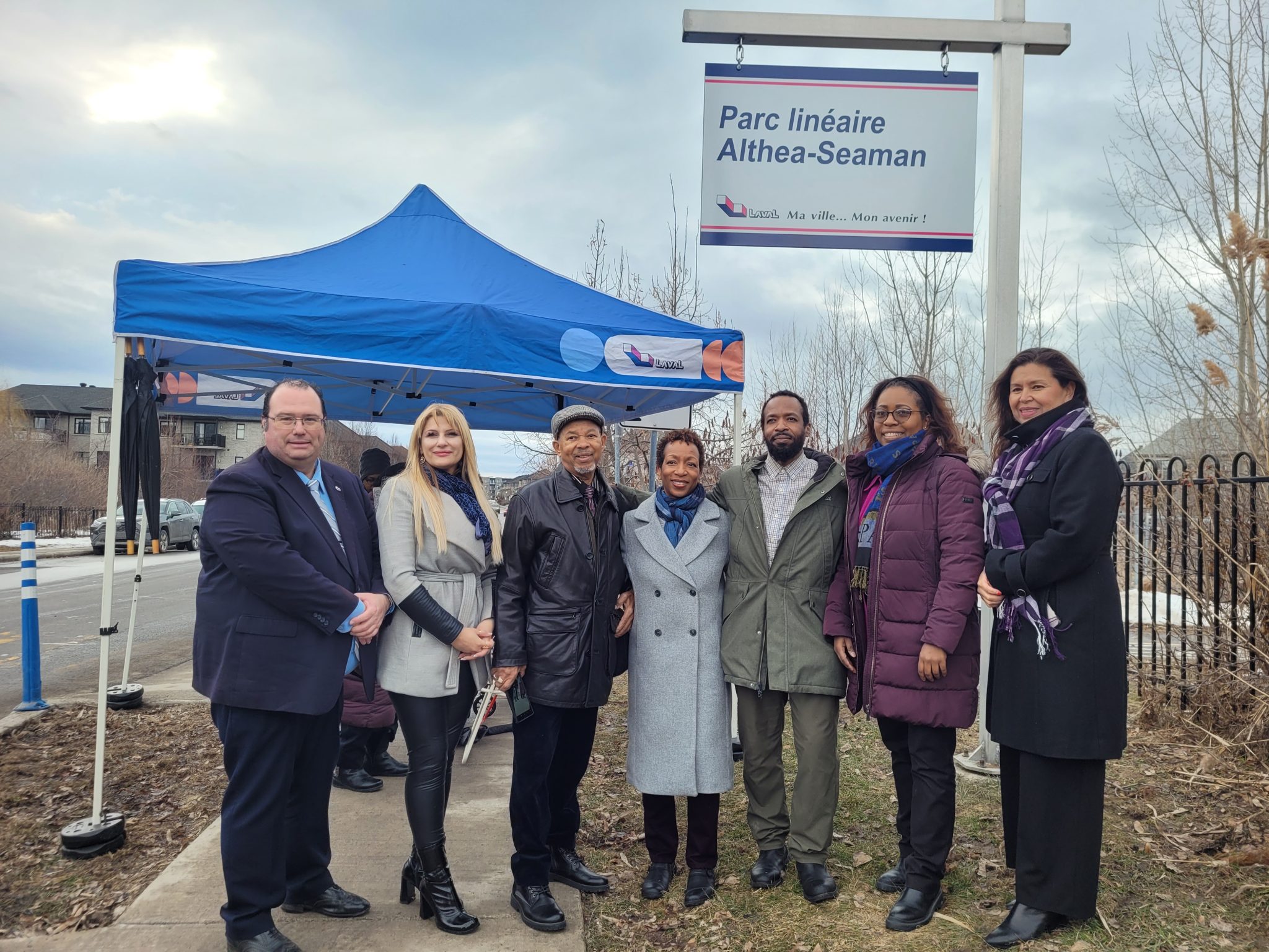 Un parc lavallois à la mémoire d’Althea Seaman