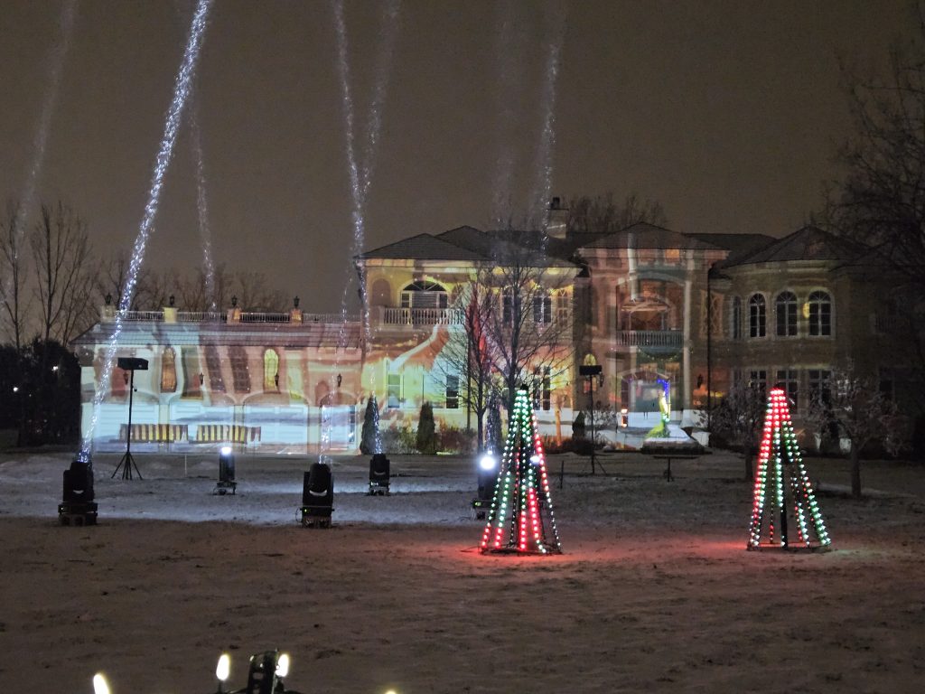Projection lumineuse féérique des Fêtes gratuite à Champfleury
