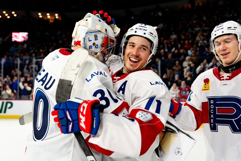 Le Rocket à deux points du sommet de la division Nord