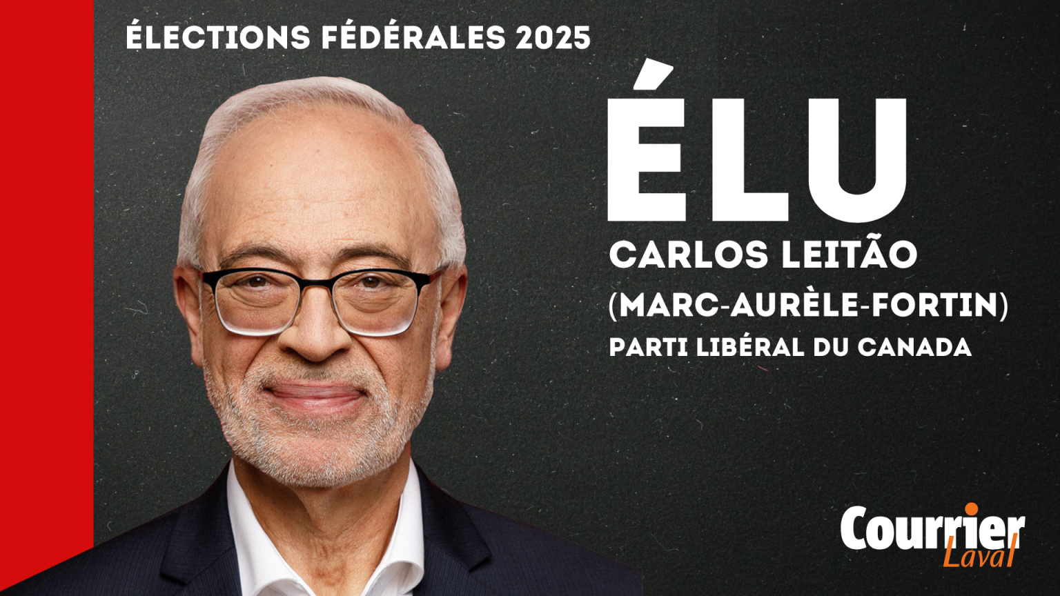 Le libéral Carlos Leitão élu dans Marc-Aurèle-Fortin